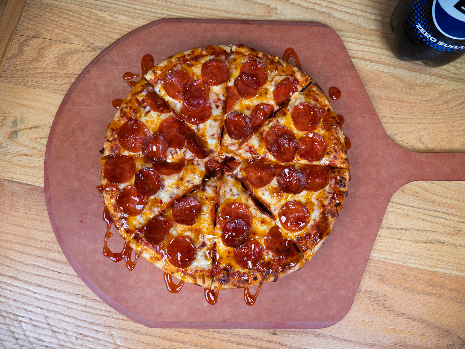 Pepperoni Honey Hot Pizza - Pizza Joes
